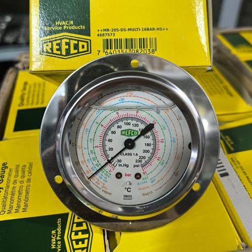 Jual Refrigerant Gauge -30in.hg/230PSI/16BAR 1/4" JIC BACK REFCO MR-205-DS - Kota Batam - Levino ...