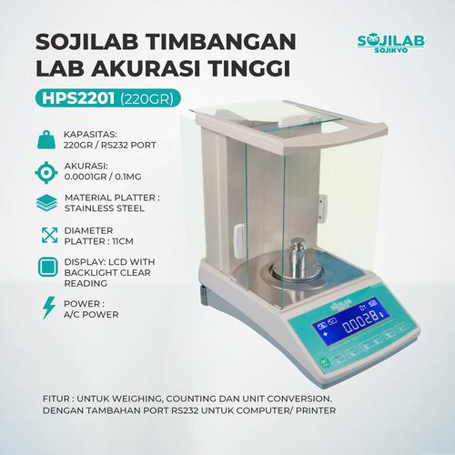 Promo Timbangan Analitik / TImbangan LAB Akurasi Tinggi HPS2201 SOJILAB ...