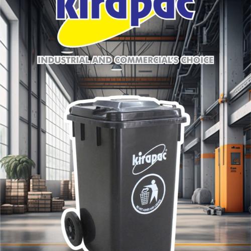 Jual Tempat Sampah 100 Lt Roda KLX 9100 kirapac Dustbin/Tong Sampah ...