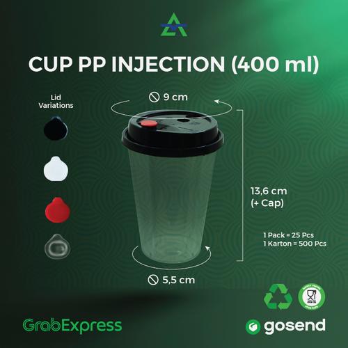 Promo Cup Plastik 14Oz/ Cup Injection 14 Oz/ Gelas Plstik 400ml ...