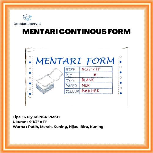 Jual Kertas Continuous/Continous Form 6 Ply, 6 Rangkap K6 NCR PMKHBK 9 ...