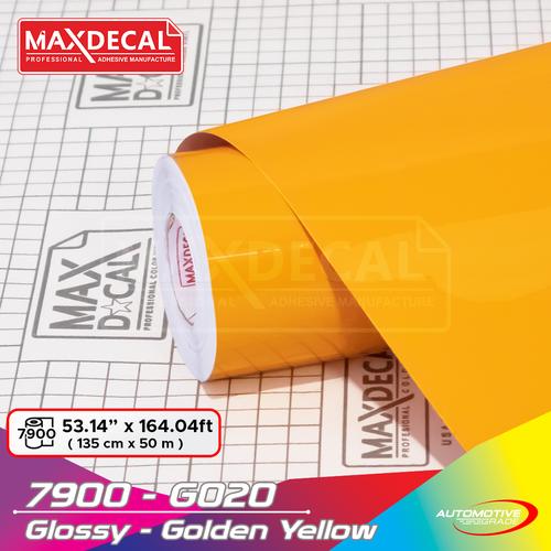 Jual MAXDECAL 7900 020 GOLDEN YELLOW 135 cm Kuning Tua Sticker Vinyl ...