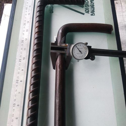 Jual Baut Angkur L 1"x50cm (25mm x 50cm) + Mur Bahan Besi Betoneser ST ...