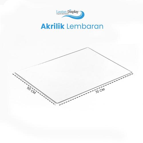 Promo Akrilik Bening Polos Transparan 50 x 70 cm, Acrylic Lembaran ...