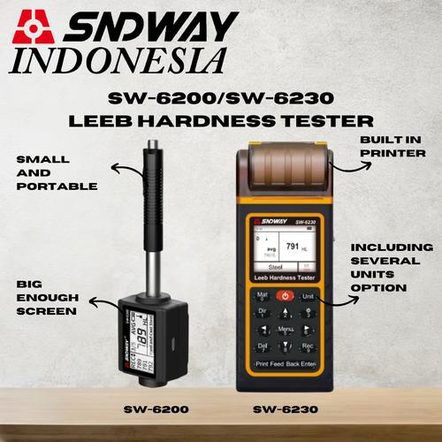 Promo SNDWAY Leeb Hardness Tester Tes Kekerasan Material SW-6200/6230 ...