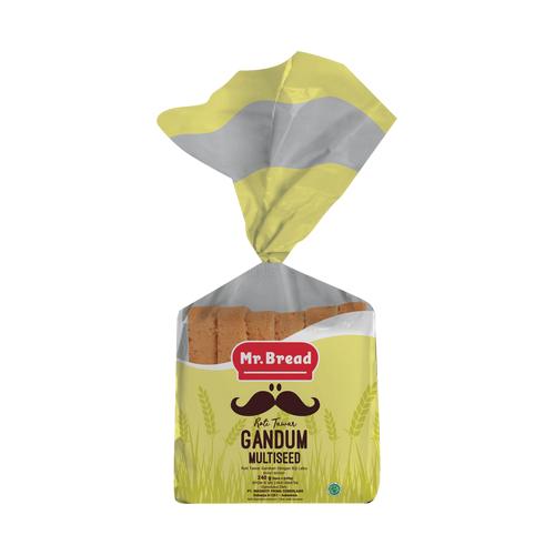 Jual ROTI TAWAR GANDUM MULTISEED DENGAN TABURAN BIJI LABU (6 Pcs x 40gr ...