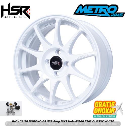Jual Velg mobil racing r16 h4x100 hsr indy cocok untuk baleno lancer ...