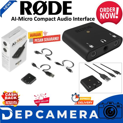 Jual Rode AI-Micro Compact Dual Channel Audio Interface AI Micro ...