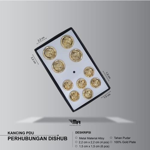 Jual KANCING PDU PERHUBUNGAN DISHUB KANCING BREVET BRIVET PDU EXCLUSIVE ...