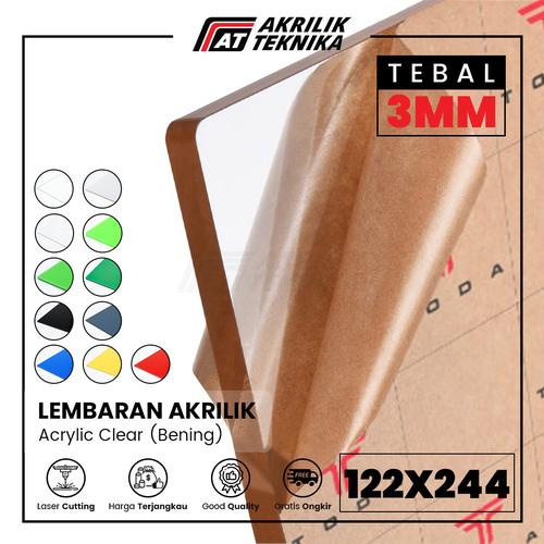 Jual 【TODA】Akrilik 122 x 244 3mm Warna / Bening Lembaran Acrylic Sheet ...