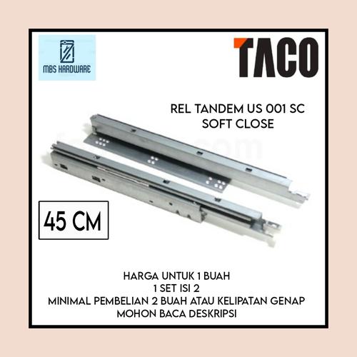 Jual Rel Laci Tandem TACO Slowmotion / Rel Tandem Soft Close Panjang 45 ...