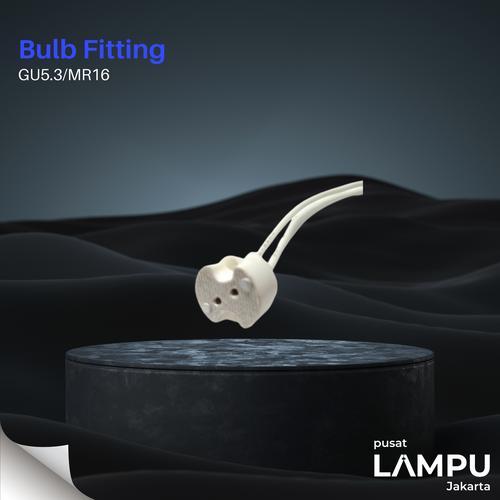 Jual Fitting Soket Kabel Putih 2Pin Bulat GU5.3 - Lampu LED / Halogen ...