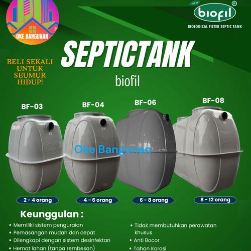Jual septic tank biofil tangki septic Bio sepiteng Bf 03 bf 04 bf 06 bf 08 - BF08 AT 8-12Org ...