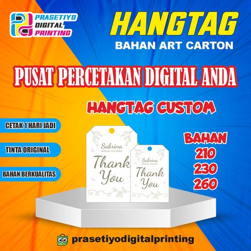Jual Hang Tag Label/Hang Tag Baju Custom Desain Dan Ukuran - Kab ...