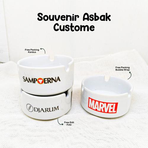 Jual CETAK ASBAK CUSTOM TANPA MINIMAL ORDER LANGSUNG JADI / FOTO ...