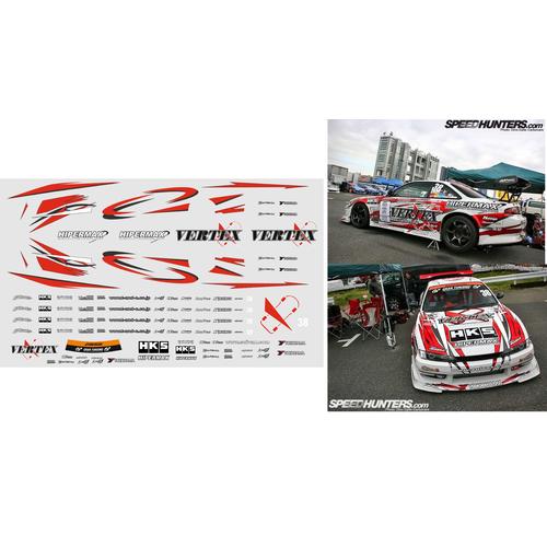 Jual Sticker Decal Mini RC Drift Livery Vertex 1/28 1/24 - Kab. Gresik ...