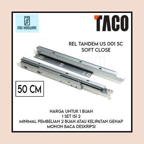 Jual Rel Laci Tandem TACO Slowmotion / Rel Tandem Soft Close Panjang 50 ...
