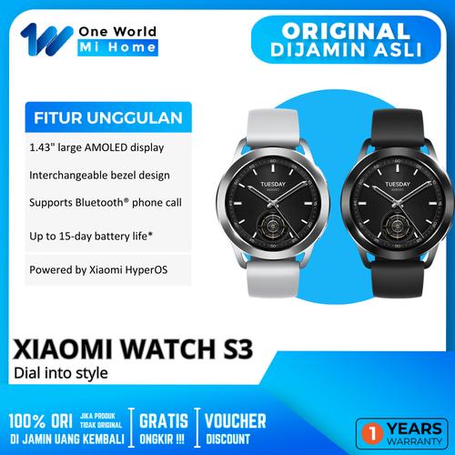 Jual Mi Watch S3 with 1.43″ AMOLED screen HyperOS - Black - Jakarta Utara - ONEWORLD HOME ...
