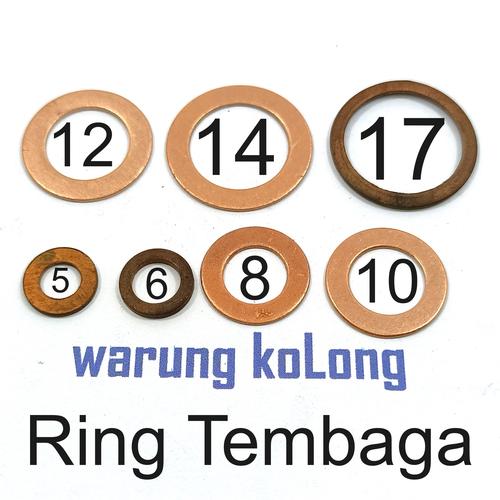 Jual Ring Tembaga 5 6 8 10 12 14 16 17 18 20 mm plat copper washer ...