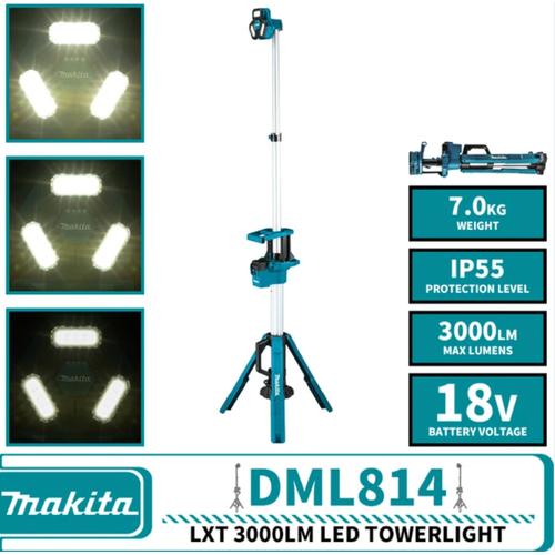 Jual Lampu Penerangan Led Tower Area Work Light Cordless 18v Makita ...