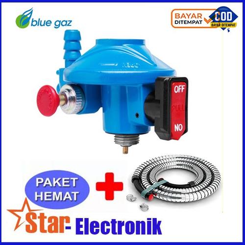 Jual Regulator Gas BlueGaz Original SNI BlueGas Blue Gaz CSL PD +Selang ...