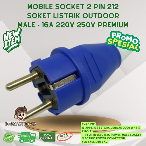 Jual PEL 16A 2pin Male Socket Colokan Soket Listrik Outdoor PREMIUM ...