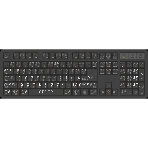 Jual Keyboard Sticker Braille Tuna Netra Low Vision Alat Bantu Difabel ...