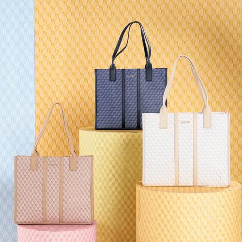 Promo Merche Tas Totebag Wanita Vaughn Monogram - Navy - Kab. Tangerang ...