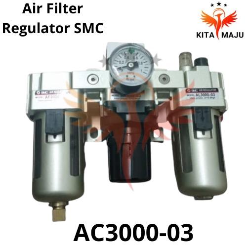 Jual Air Filter Regulator Lubricator SMC AC3000-03 3/8"inch - Jakarta ...