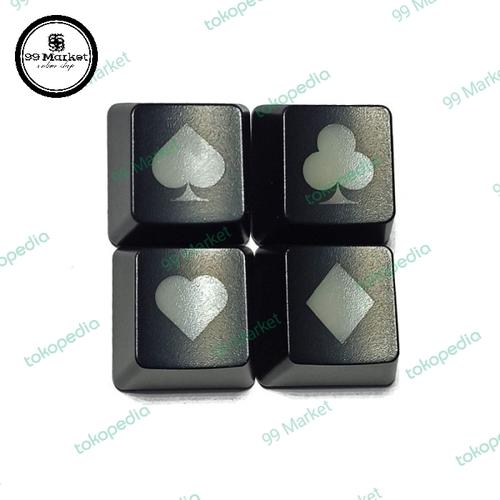 Jual POKER Keycaps Mechanical Keyboard HITAM Keycap Backlit Key OEM R1 ...