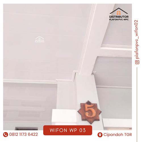 Jual Plafon PVC WIFON Motif WP.03 putih polos Glossy - 1 meter - Kota ...