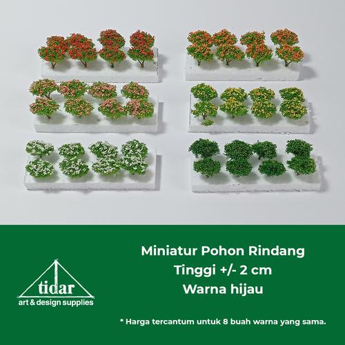 Jual MG - Miniatur Pohon Rindang Tinggi 2 CM - Beringin Cabang Hijau ...
