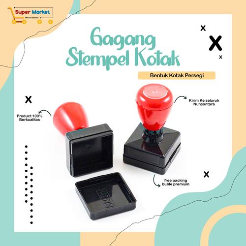 Jual Gagang Stempel Flash Kotak Persegi / Stampel Flash 25X25 35X35 ...