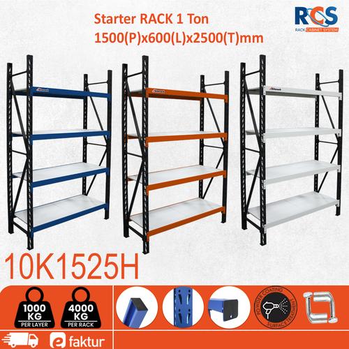 Jual RAK GUDANG Besi 1 Ton P 1.5Mtr Tinggi 2,5M STARTER Gudang Frame ...