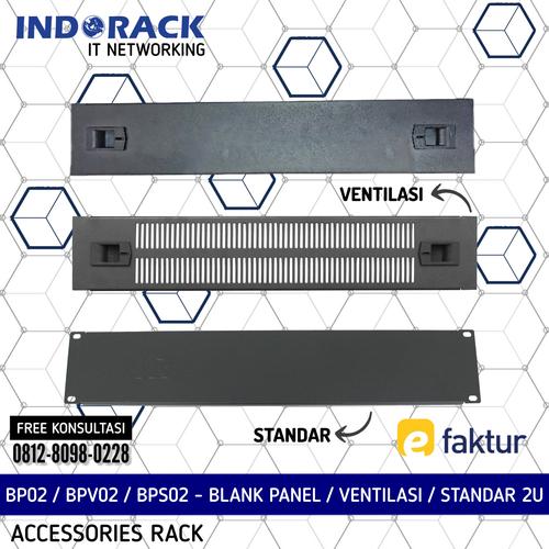 Jual Accessories Rack INDORACK 19" Series, Blank Panel 2U : BP02 - BP02 ...
