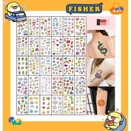 Jual Set Stiker tattoo (1 paket isi 30pcs) tato sementara stiker badan ...