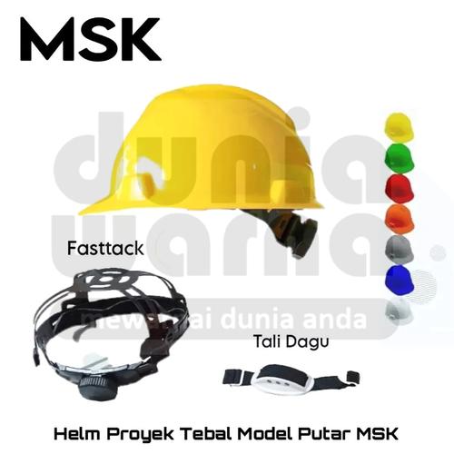 Jual MSK Topi Helm Proyek Kuning/Yellow/Putih/White/Biru/Blue/Merah/Red/Oranye/Orange Inner ...