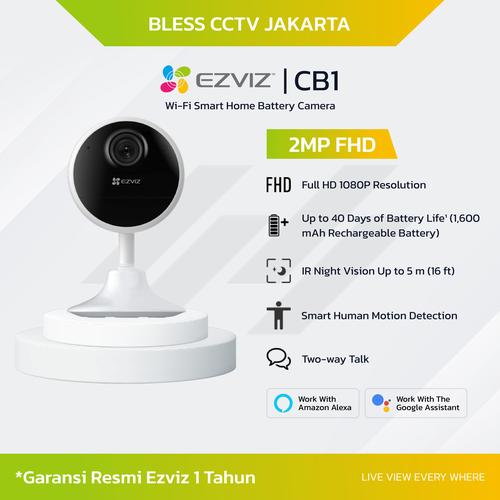 Promo EZVIZ CB1 2MP Smart Home WiFi Battery IP Camera CCTV Indoor Type ...