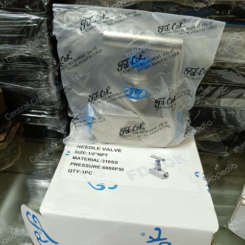Jual Needle Valve Drat 1/2" inch NPT Stainless Ss316 Class 6000Psi ...