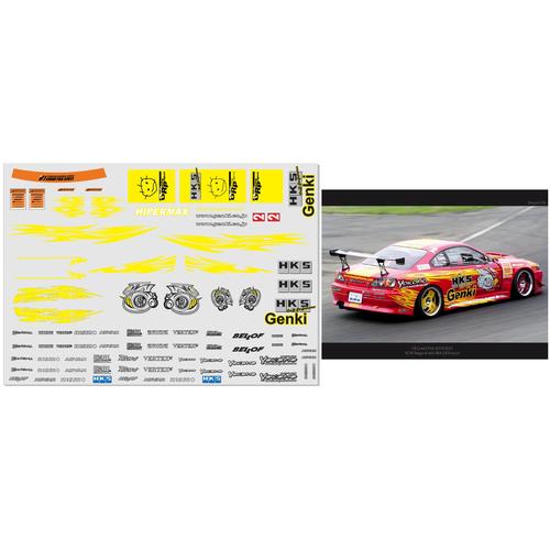 Jual Sticker Decal Livery Decal RC Drift HKS Genki - 1/18-1/10 - Kab ...