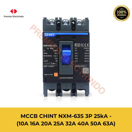 Jual MCCB Breaker CHINT NXM-63S 3P 25kA (10A/16A/20A/32A/40A/50A/63A) - 25A - Jakarta Pusat ...