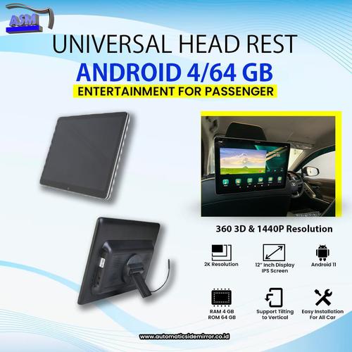 Promo ASM TV MONITOR CLIP ON 12 INCH HEADREST ANDROID MONITOR CLIP ON Cicil 0% 3x - Kota Depok ...