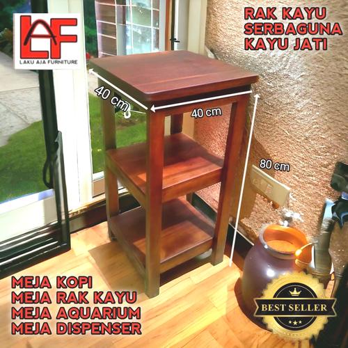 Jual Meja Rak Kayu /Meja Dispenser / Meja Aquarium /Meja kopi ( JATI ...