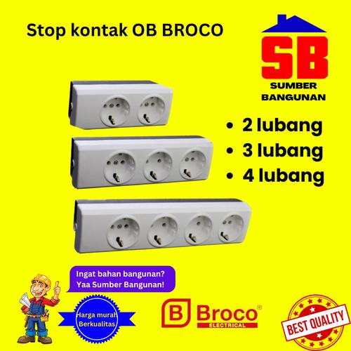 Promo STOP KONTAK OB BROCO 2 3 4 LUBANG STOP KONTAK OUT BOW BROCO - 2 ...