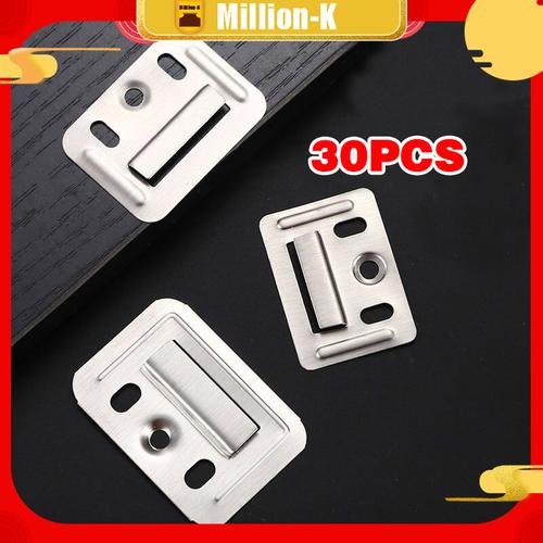 Jual Klip Wpc 30pcs Buckle Clip Wall Panel Bracket Besi Clip Wood Panel ...