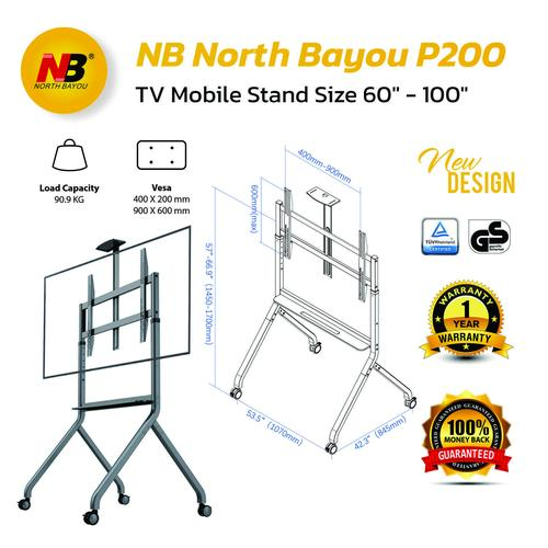 Jual STAND TV NB NORTH BAYOU P200 60 TO 100 INCH SMART TV MEETING ...