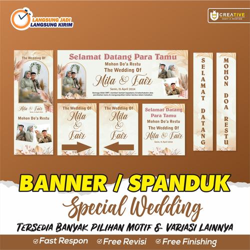 Jual Paket Banner / Spanduk Wedding / Nikah (Part. 1) - 200X75CM - Kab ...