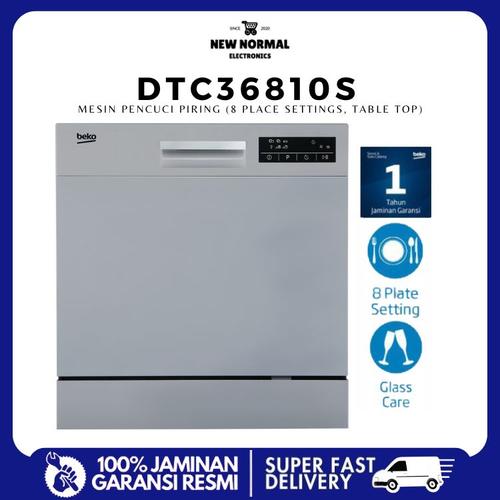 Promo Beko DTC36810S Dishwasher Table Top 50cm Stainless Steel Tub ...
