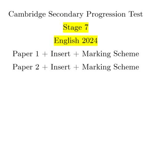 Jual Cambridge Primary Progression Stage 7 English Tahun 2024 - Jakarta ...