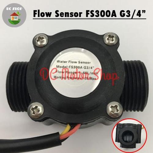 Jual Water flow sensor 3/4" / Flow sensor FS300A G3/4" - Kota Surabaya ...